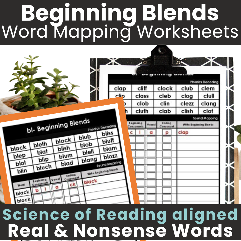 Orthographic Mapping Worksheets