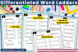 Phonemic Awareness and Phonics Using 3 Engaging Word Ladder Activities