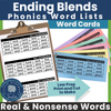 Phonics Word Lists- Real and Nonsense Words