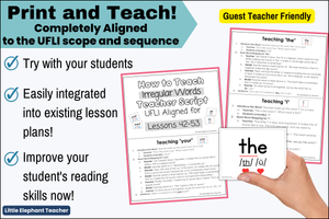 How to Teach UFLI Aligned Irregular Heart and Sight Words - The Guide!