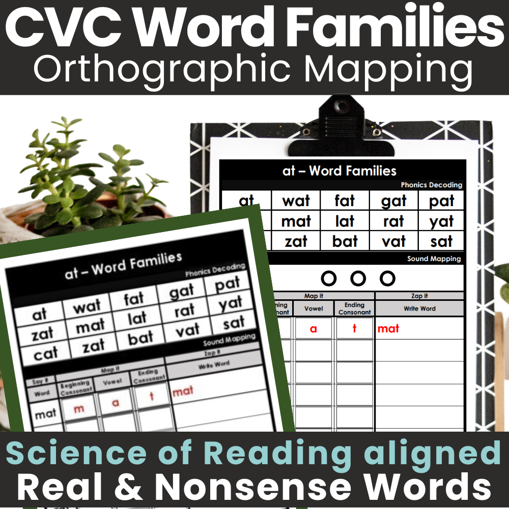 Orthographic Mapping Worksheets