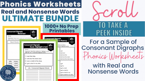Phonics Worksheets for Older Students