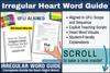 How to Teach UFLI Aligned Irregular Heart and Sight Words - The Guide!