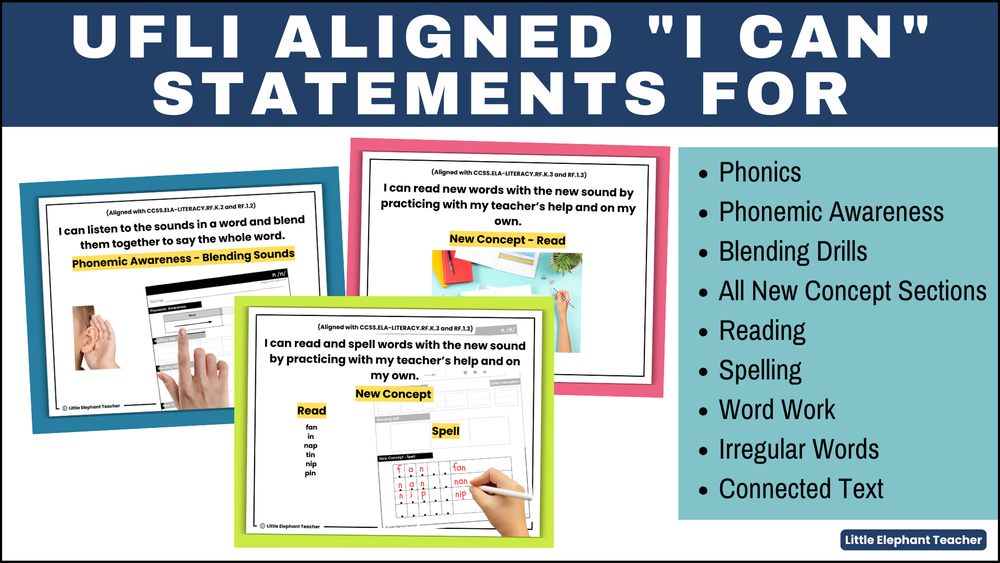 Empower Your Students with UFLI-Aligned "I Can" Statements
