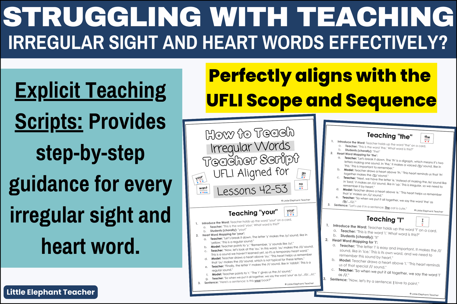 How to Teach UFLI Aligned Irregular Heart and Sight Words - The Guide!