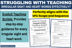 How to Teach UFLI Aligned Irregular Heart and Sight Words - The Guide!