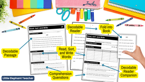 Supplemental Decodable Readers and Comprehension Questions Following ...