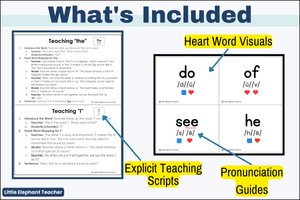 How to Teach UFLI Aligned Irregular Heart and Sight Words - The Guide!