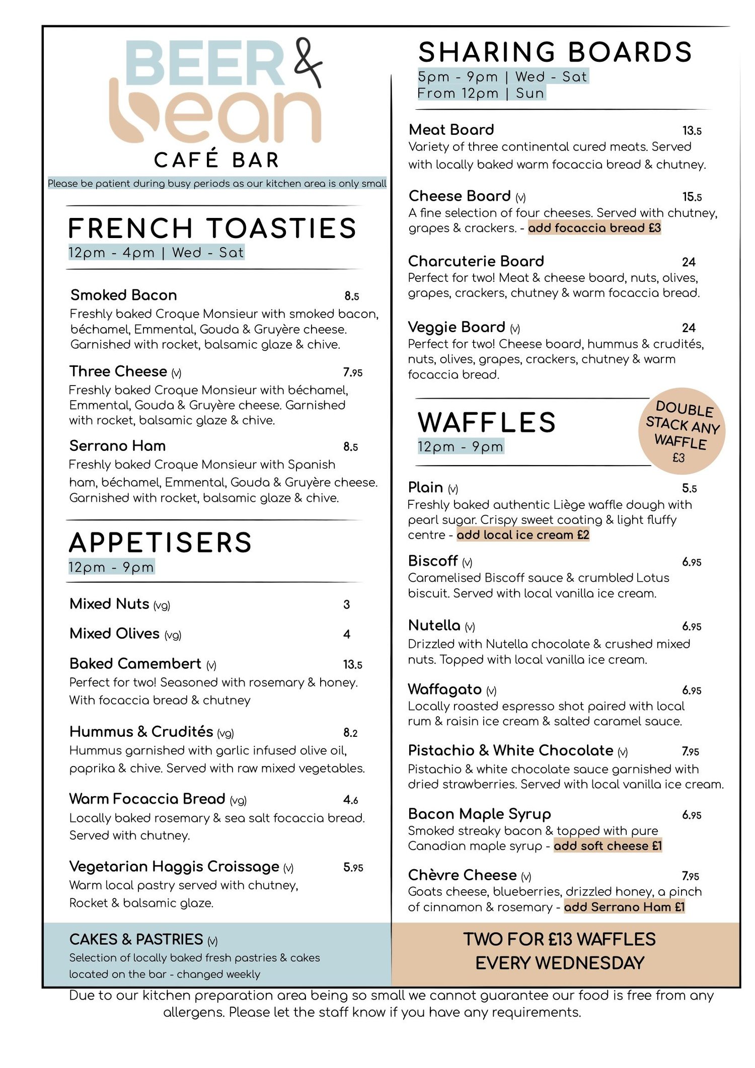 Buxton Food and Drink — BEER & BEAN