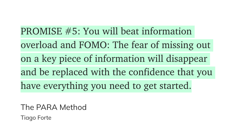 The PARA Method by Tiago Forte Book Summary — Bill McLean