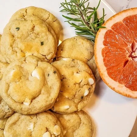 Grapefruit, Rosemary, & White Chocolate Cookies — Laura's Bake Lab