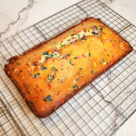 Birthday Funfetti Loaf Cake — Laura's Bake Lab