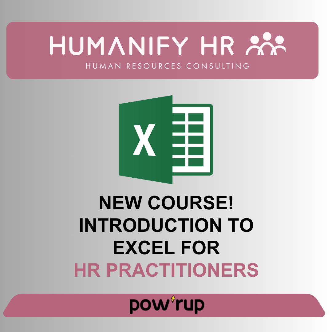 Excel course for HR Practitioners - Humanify HR — HUMANIFY HR CONSULTING