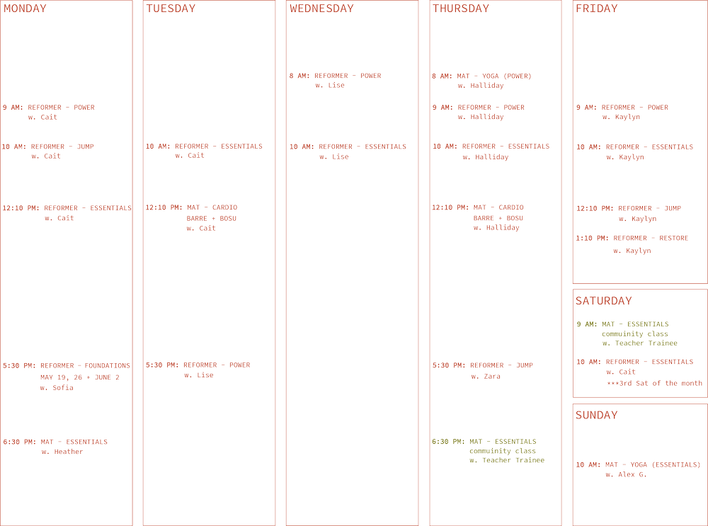 The Studio PEC – Pilates in PEC & Belleville