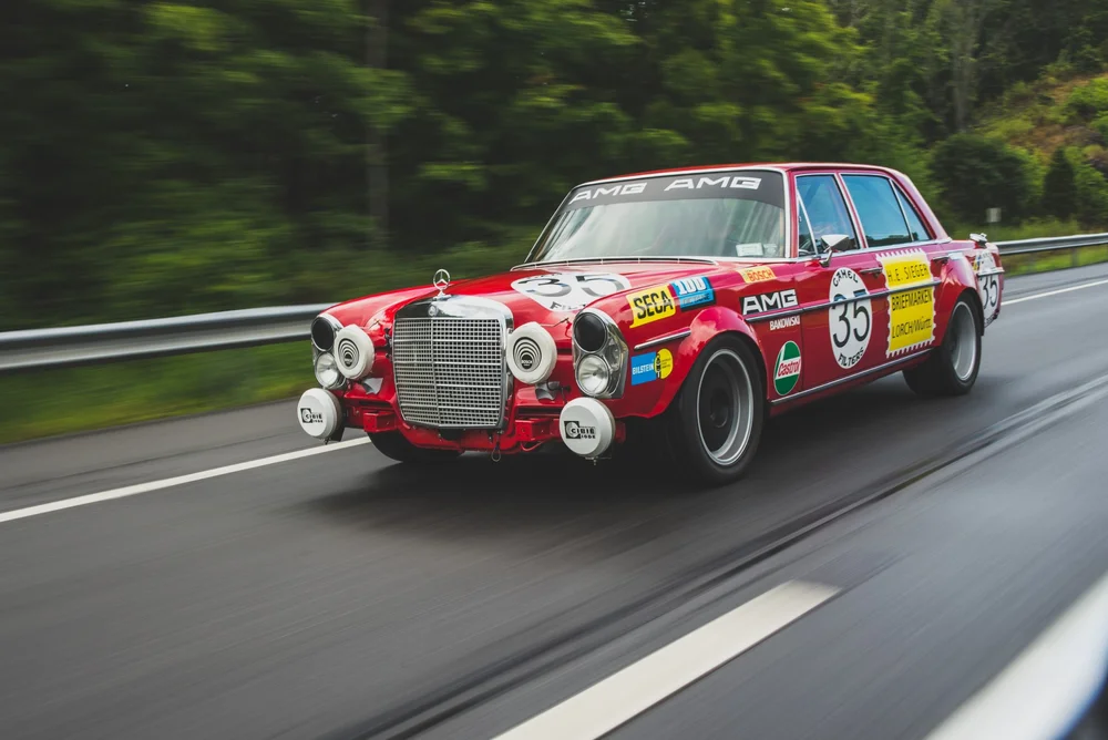 Maciej (Magic) Bakowski’s Mercedes 300 SEL “Red Pig” tribute car ...