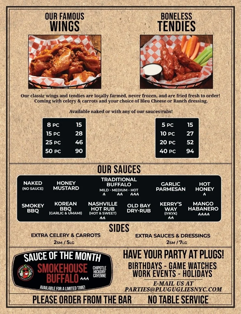 Menu | Order Now – Savor the Flavors — Plug Uglies