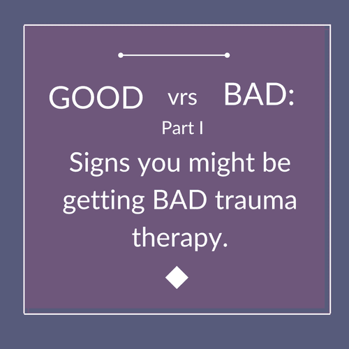 Bad Therapy: 5 Signs you Might Be Getting BAD Trauma Therapy in Atlanta ...