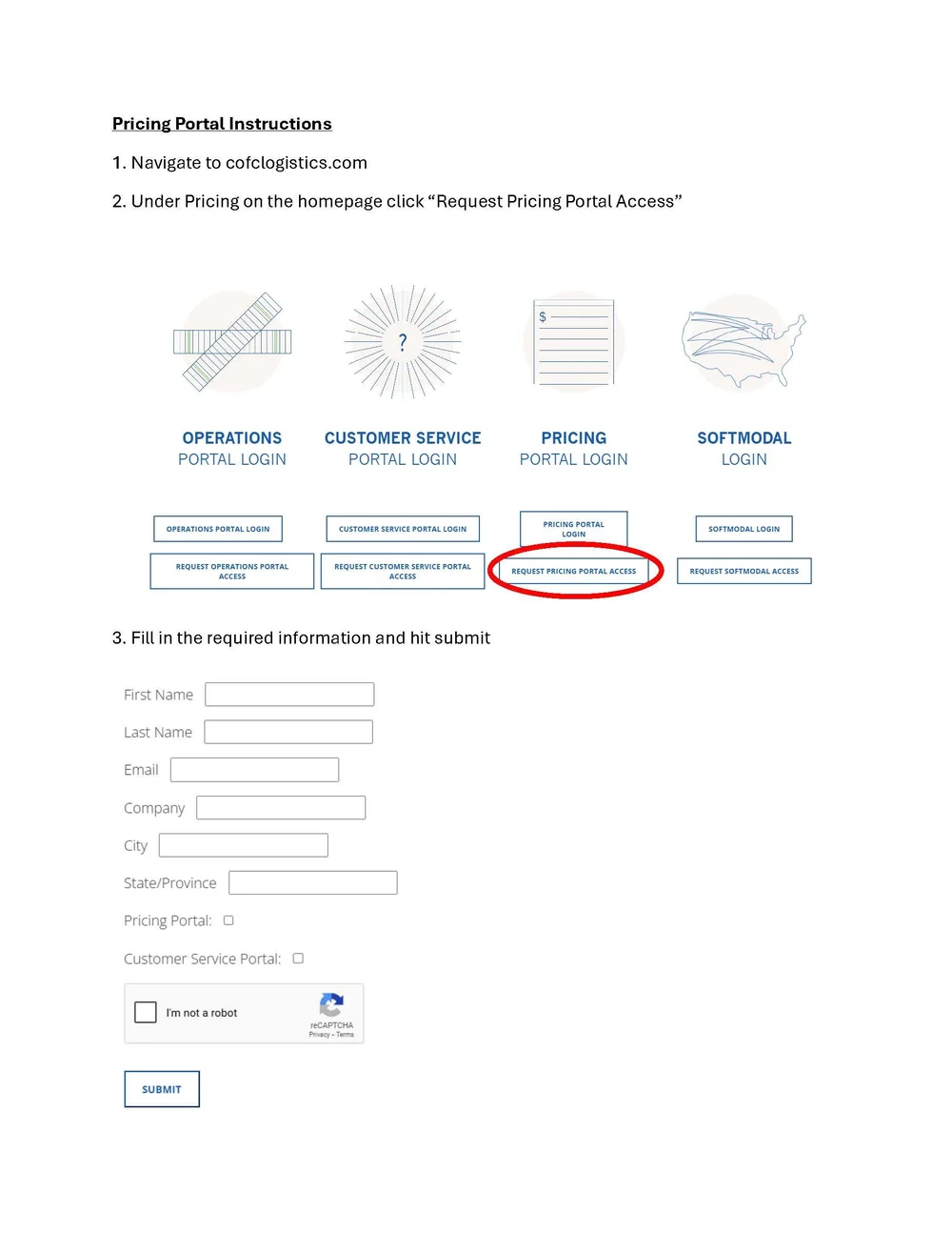 User Guides — COFC Logistics