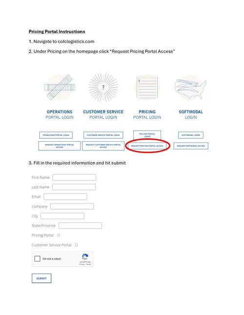 User Guides — COFC Logistics