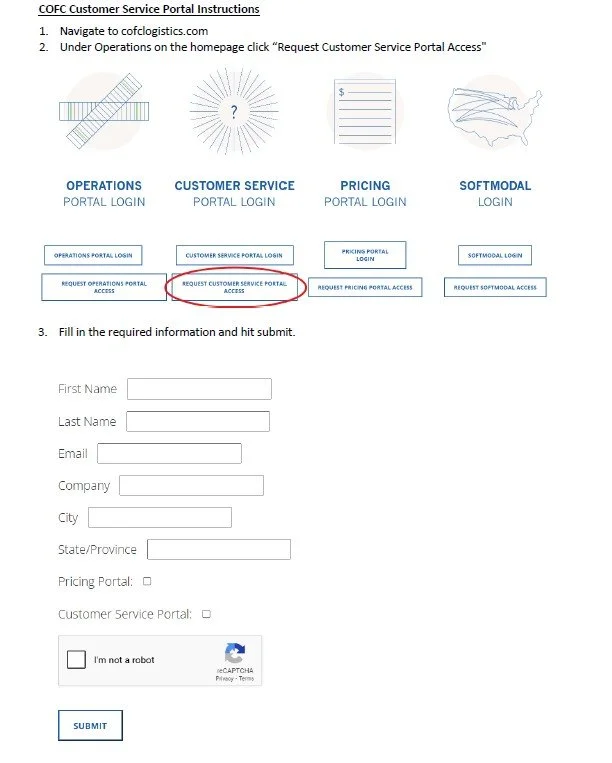 User Guides — COFC Logistics