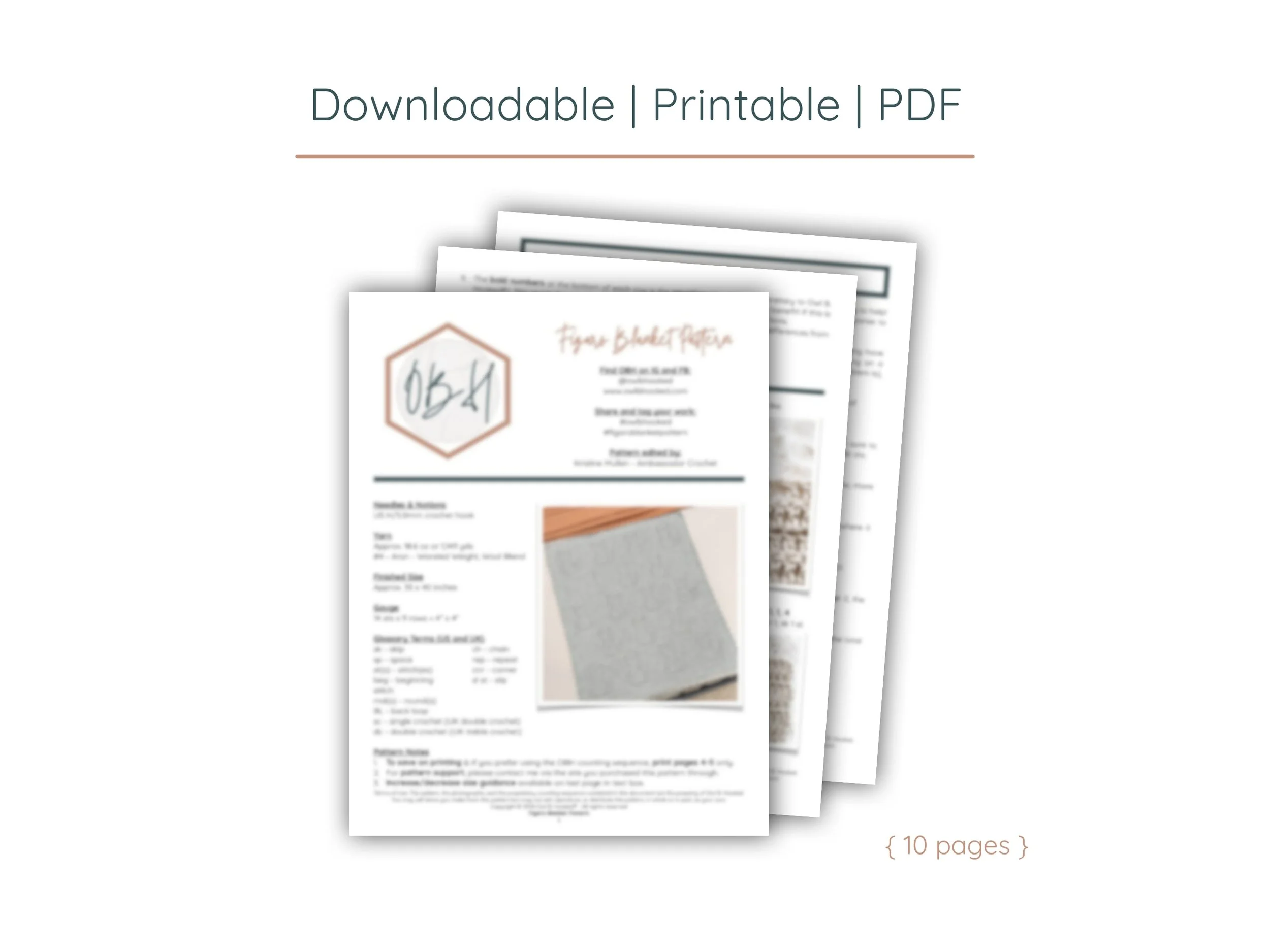 Beginner Friendly Filet Blanket Bundle — Owl B. Hooked - Filet Crochet ...