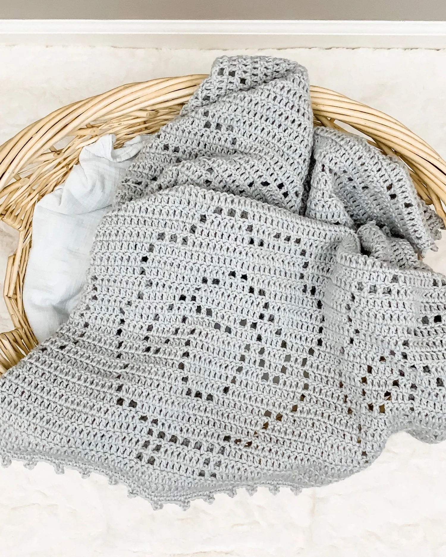 Rainbow and Cloud Filet Crochet Baby Blanket Pattern — Owl B. Hooked ...