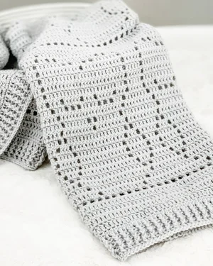 Hope Blanket :: Filet Crochet Pattern :: Awareness Ribbon — Owl B ...
