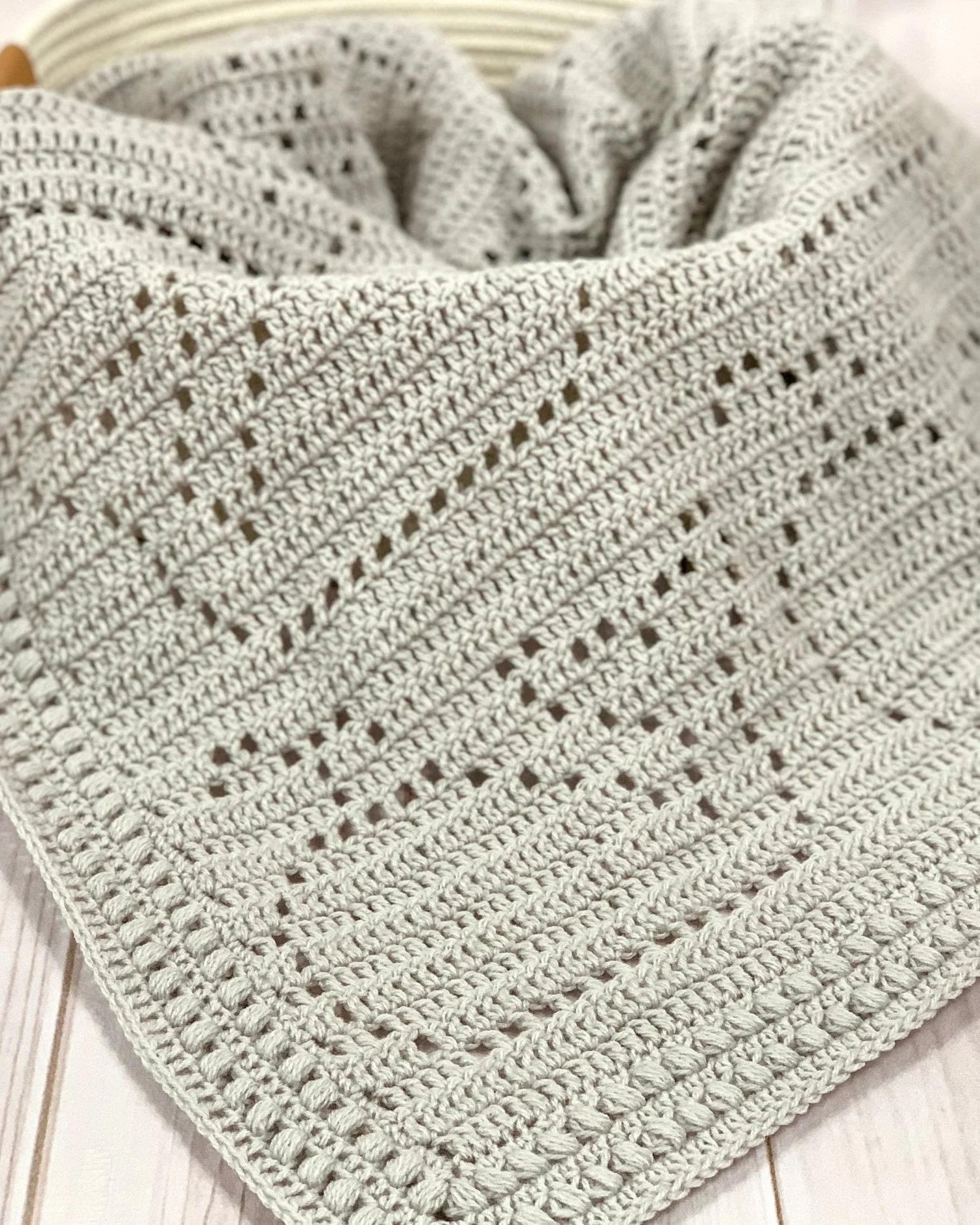 Rainbow and Cloud Filet Crochet Baby Blanket Pattern — Owl B. Hooked ...