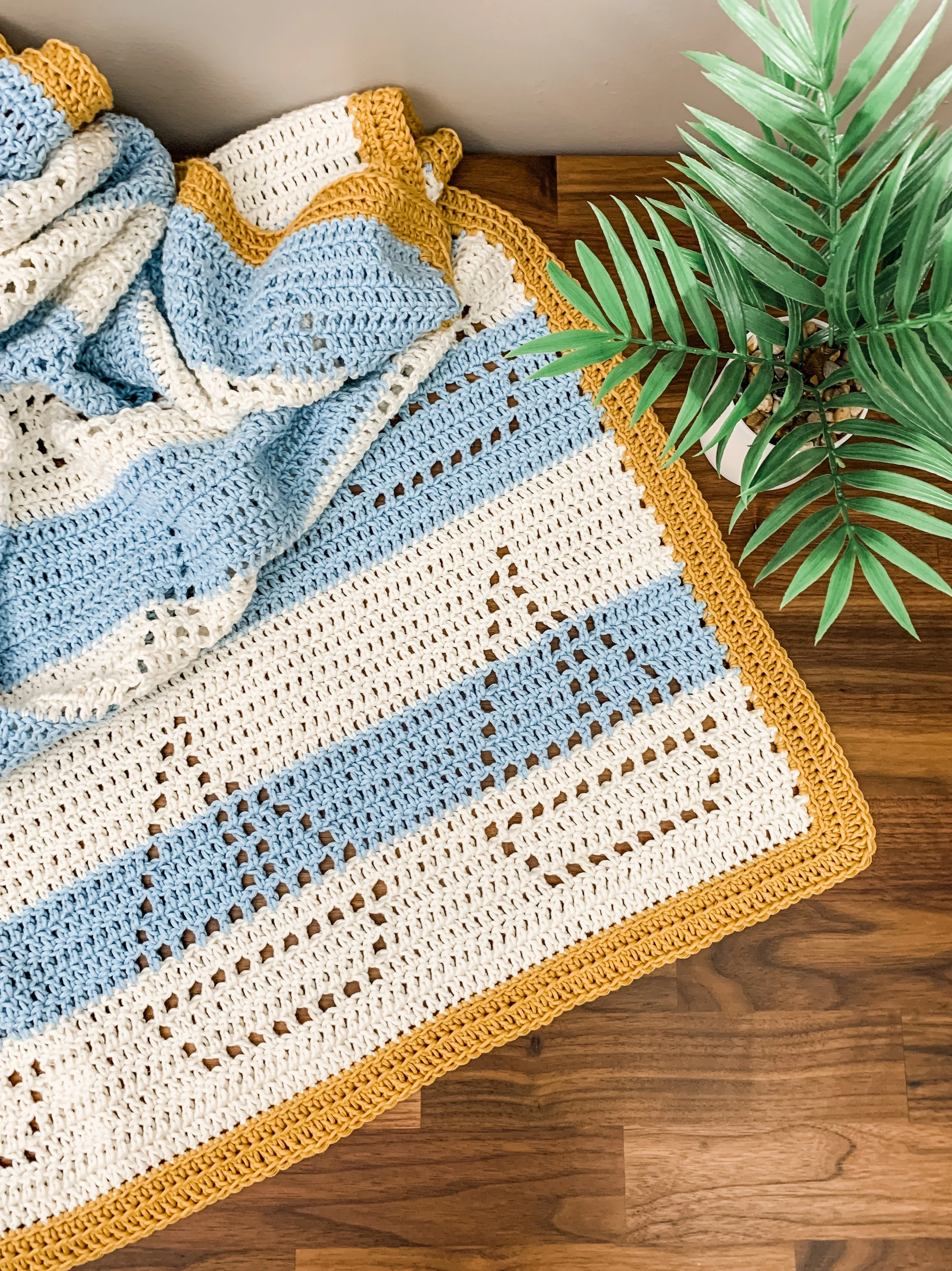 Cypress Blanket :: Filet Crochet Pattern :: Christmas Trees — Owl B ...