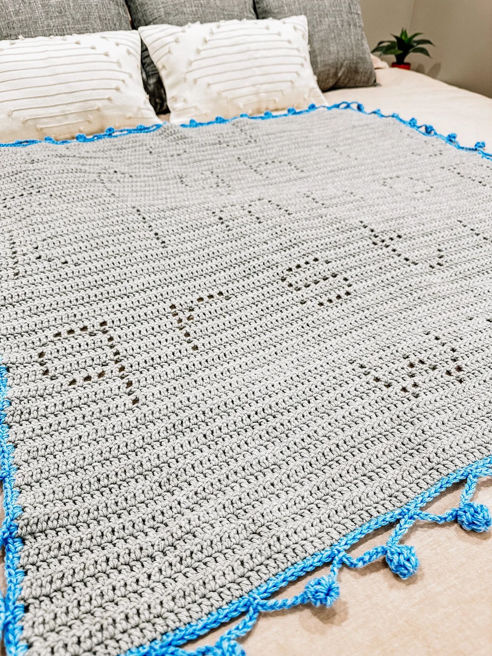 Hector Blanket :: Filet Crochet Pattern :: Skull and Bone — Owl B ...