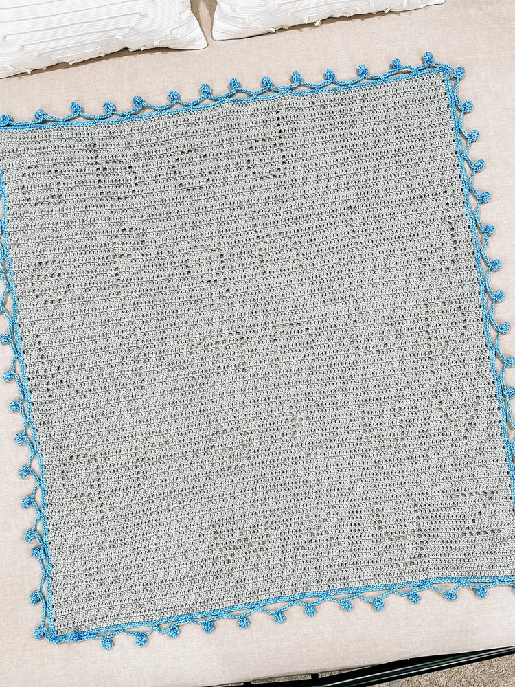 Filet Crochet Blanket Patterns — Owl B. Hooked - Filet Crochet Blanket ...