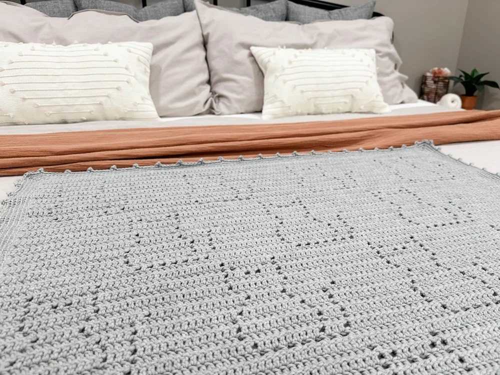 Filet Crochet Blanket Patterns — Owl B. Hooked - Filet Crochet Blanket ...
