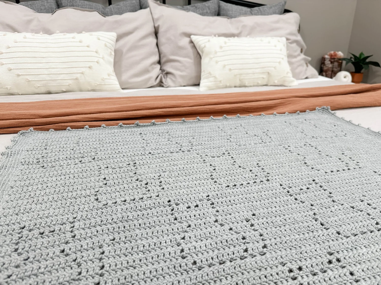 Filet Crochet Blanket Patterns — Owl B. Hooked - Filet Crochet Blanket ...