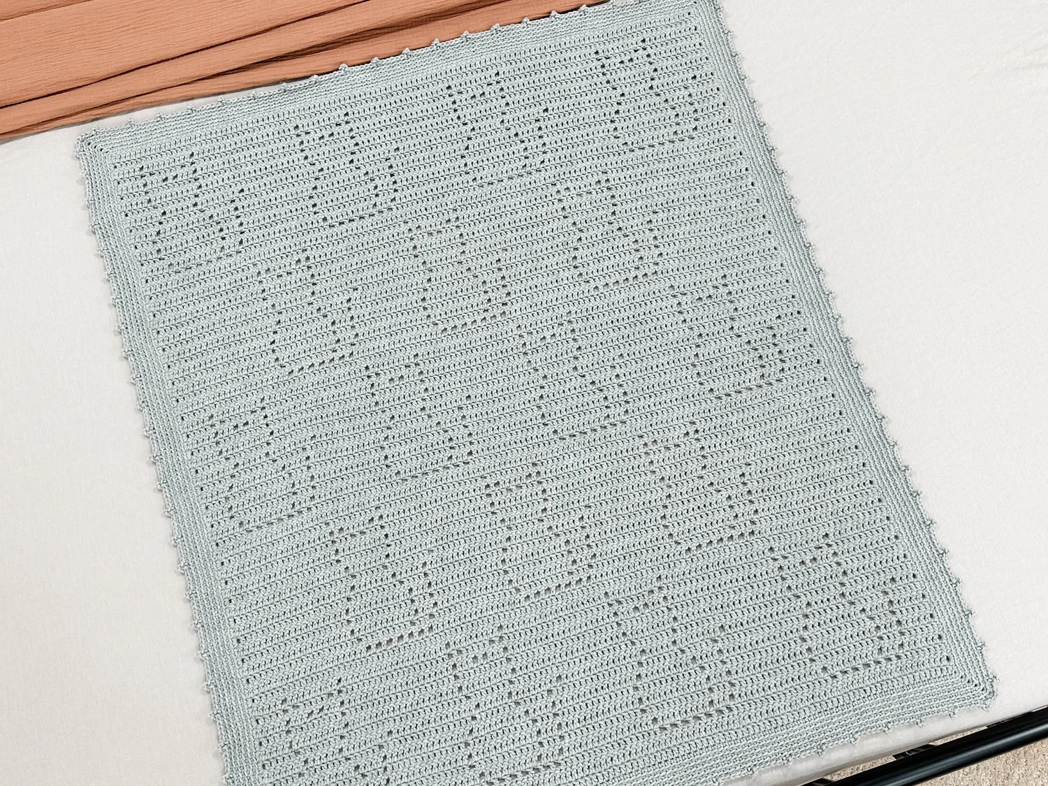 Filet Crochet Blanket Patterns — Owl B. Hooked - Filet Crochet Blanket ...