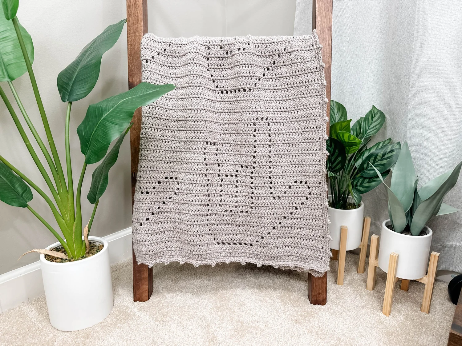 Hope Blanket :: Filet Crochet Pattern :: Awareness Ribbon — Owl B ...