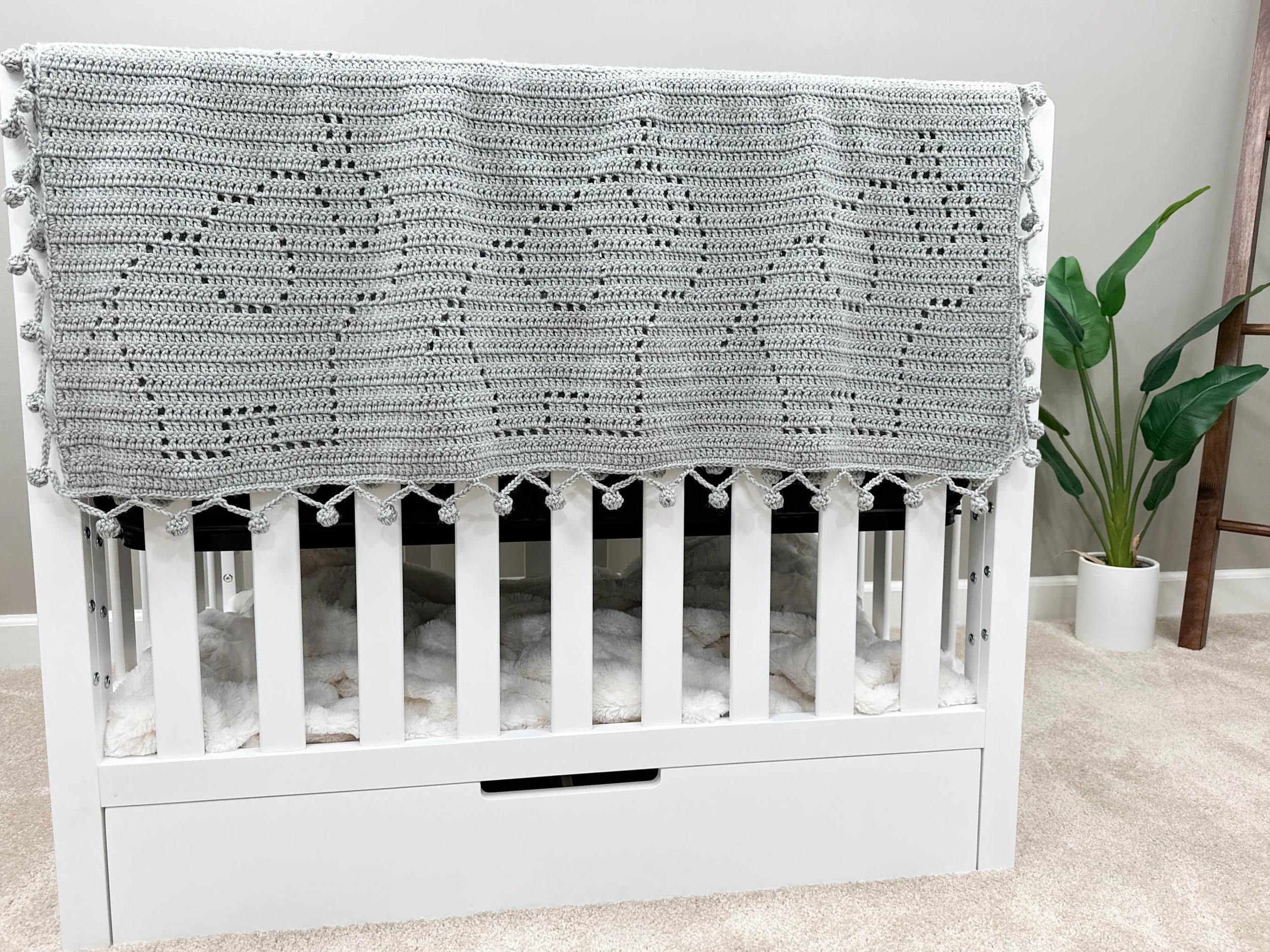 Filet Crochet Alphabet Baby Blanket Pattern — Owl B. Hooked - Filet ...