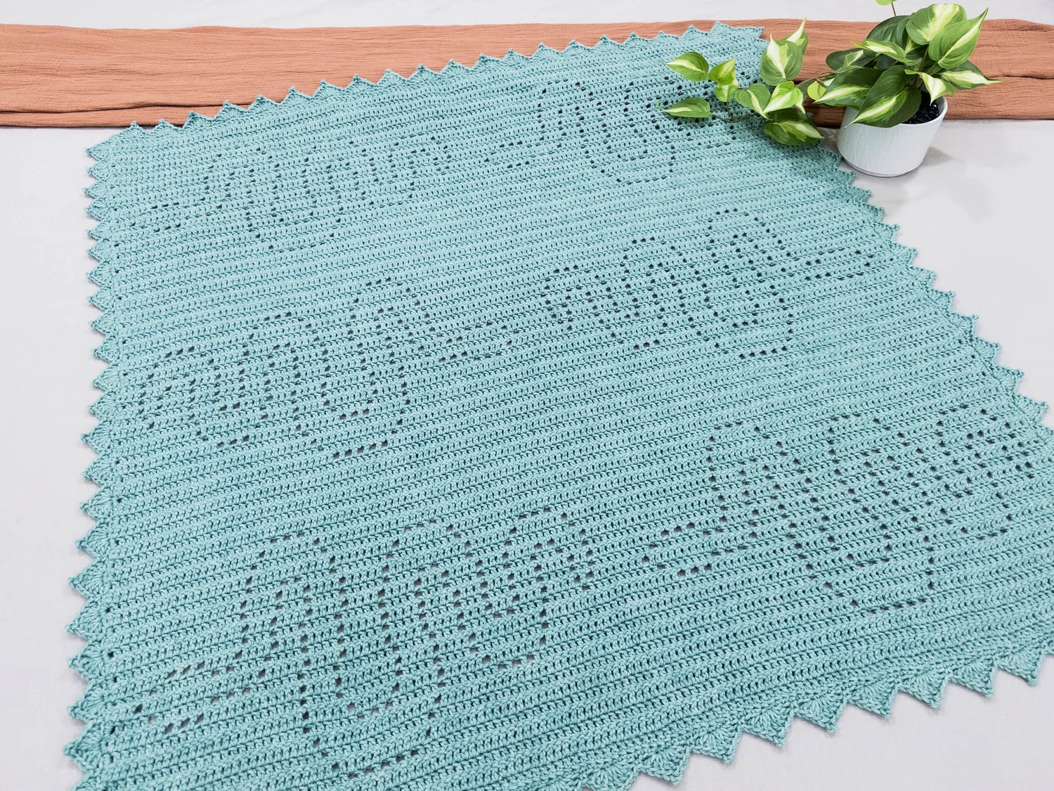 Hope Blanket :: Filet Crochet Pattern :: Awareness Ribbon — Owl B ...