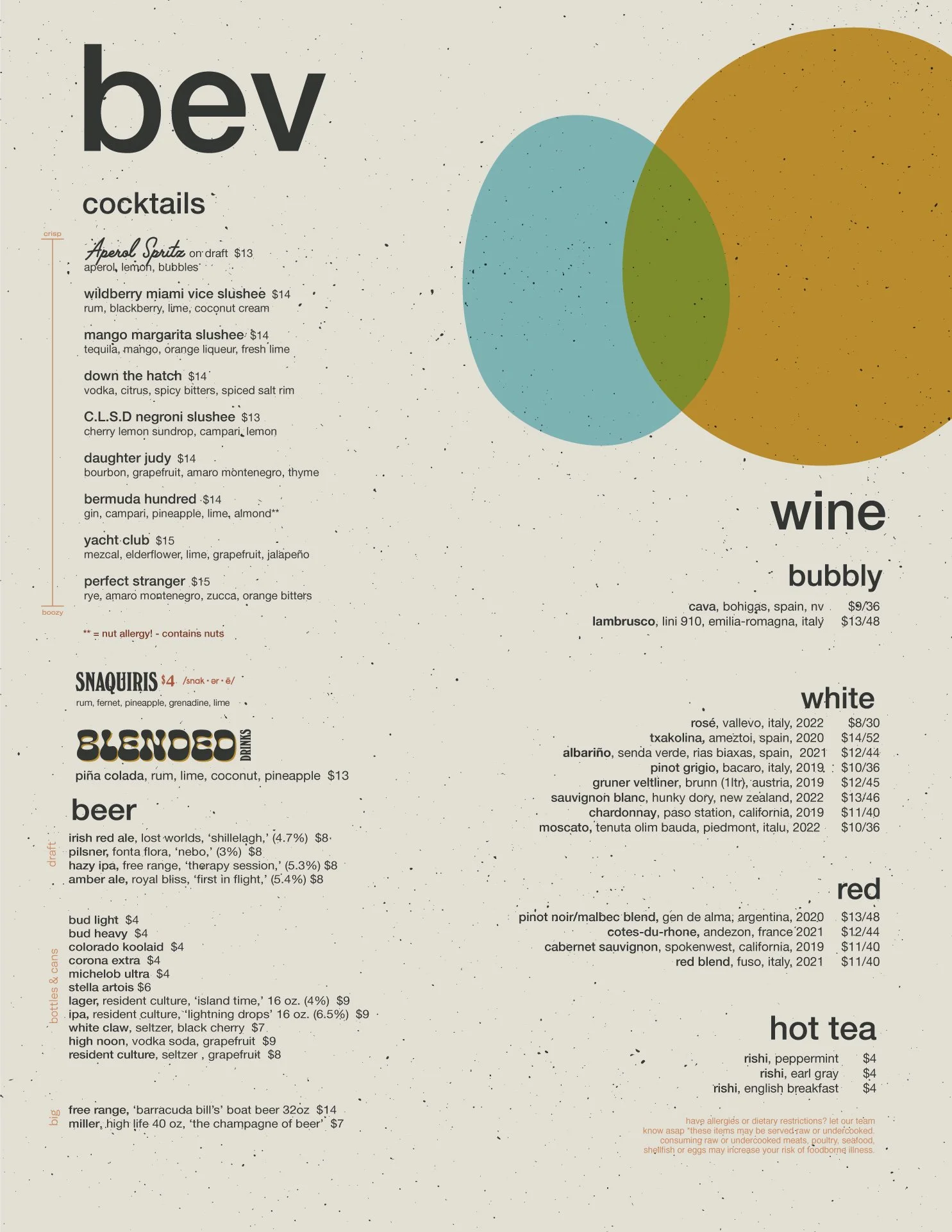 MENU — Hello, Sailor