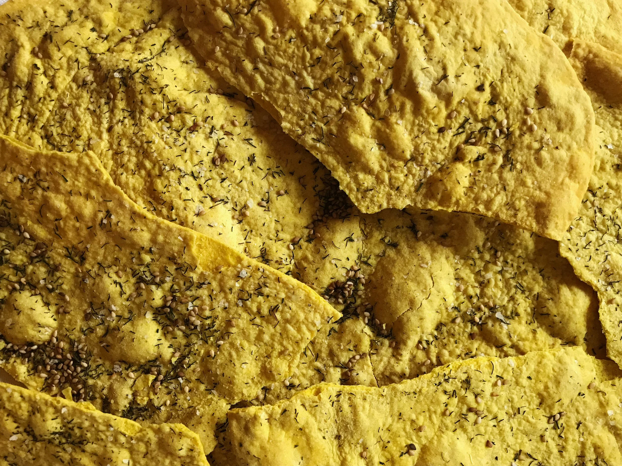 Turmeric Dry Flat Bread — goûter, partager.