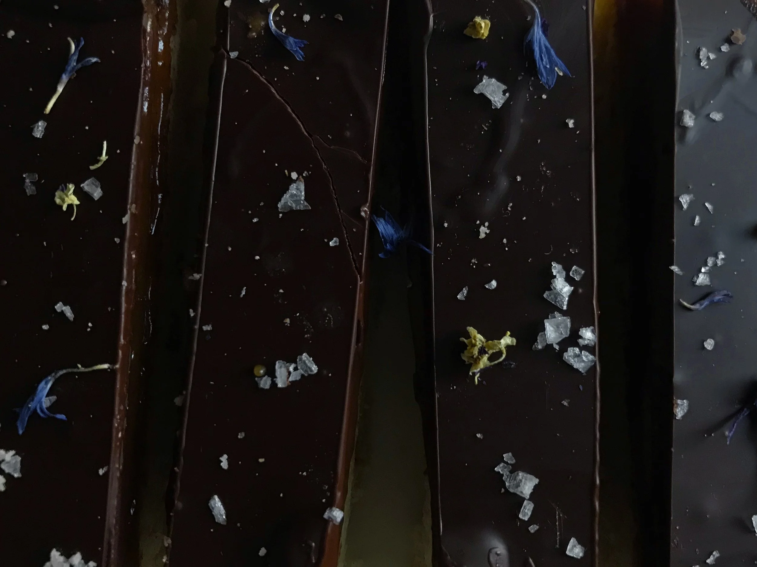 Salted Caramel Rye Bars with Dark Chocolate — goûter, partager.