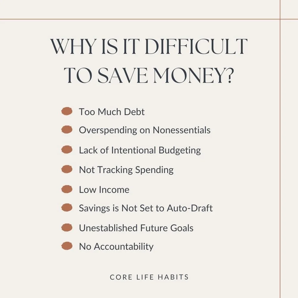 Why is it Difficult to Save Money?