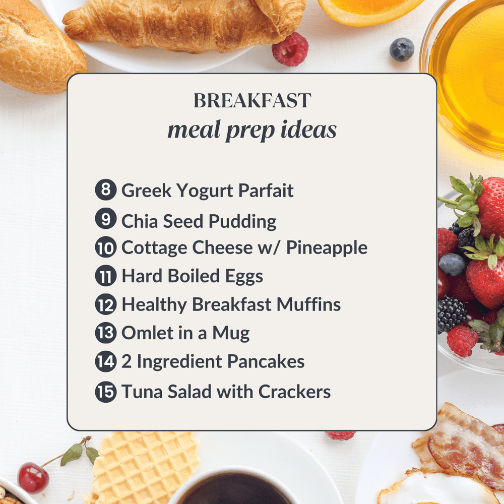 Healthy Breakfast Meal Prep Ideas
