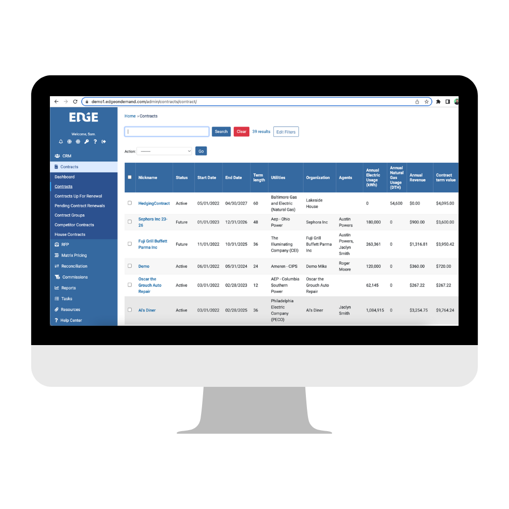 Energy Contract Management System | Edge On Demand | Solutions for ...
