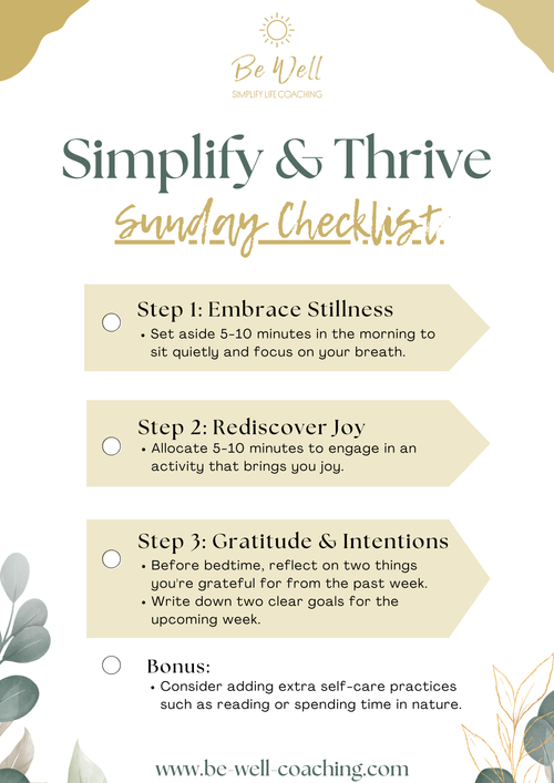 The 3 Powerful Sunday Rituals for a Productive Week 🌿 — Be Well ...