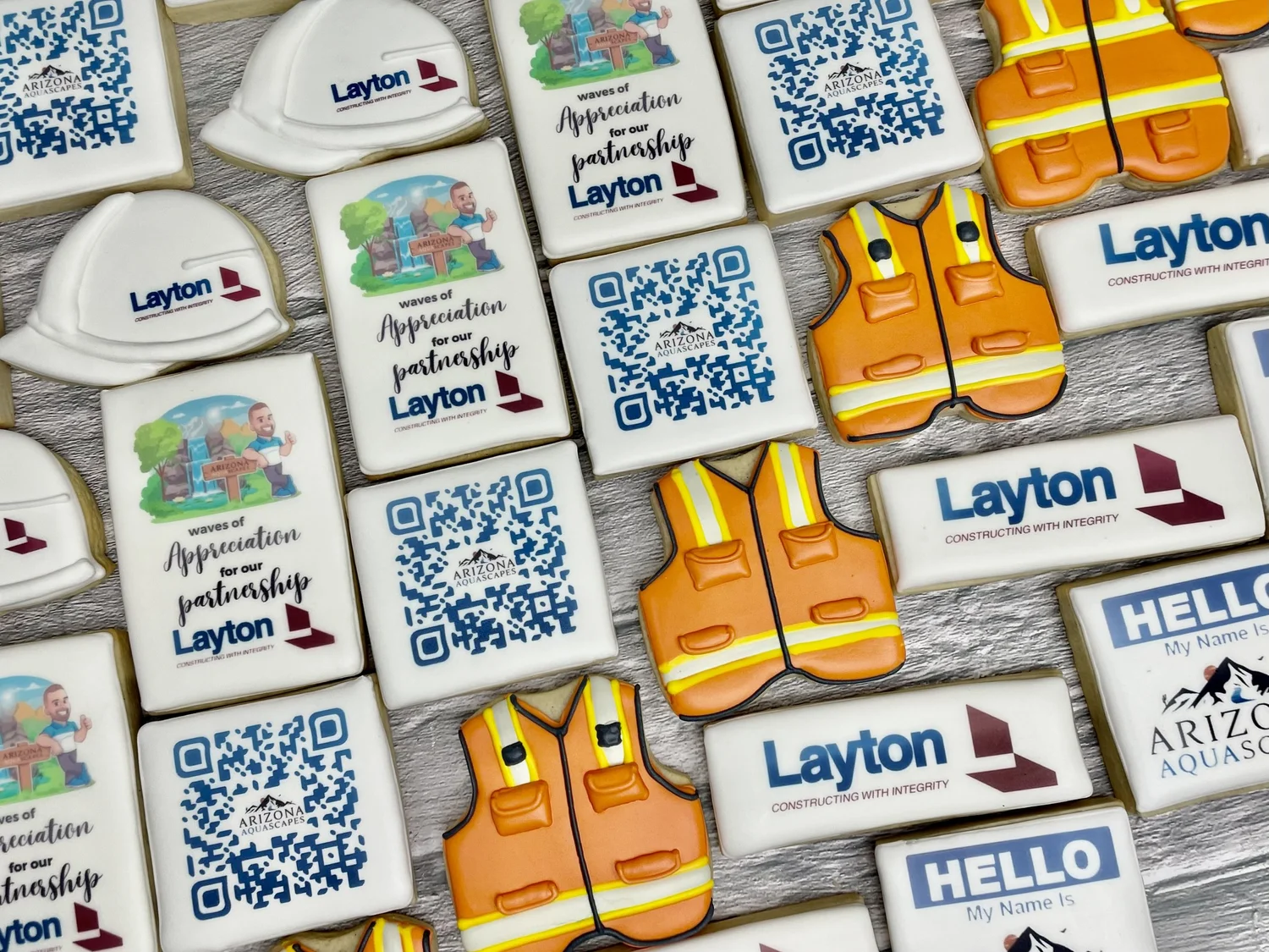CUSTOM LOGO COOKIES; QR & PICTURE COOKIE EXPERTS-Cookie Mill