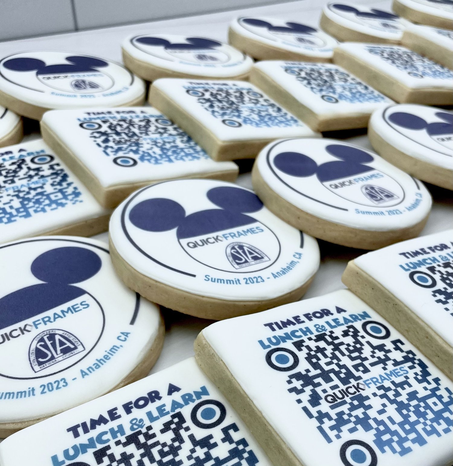 CUSTOM LOGO COOKIES; QR & PICTURE COOKIE EXPERTS-Cookie Mill
