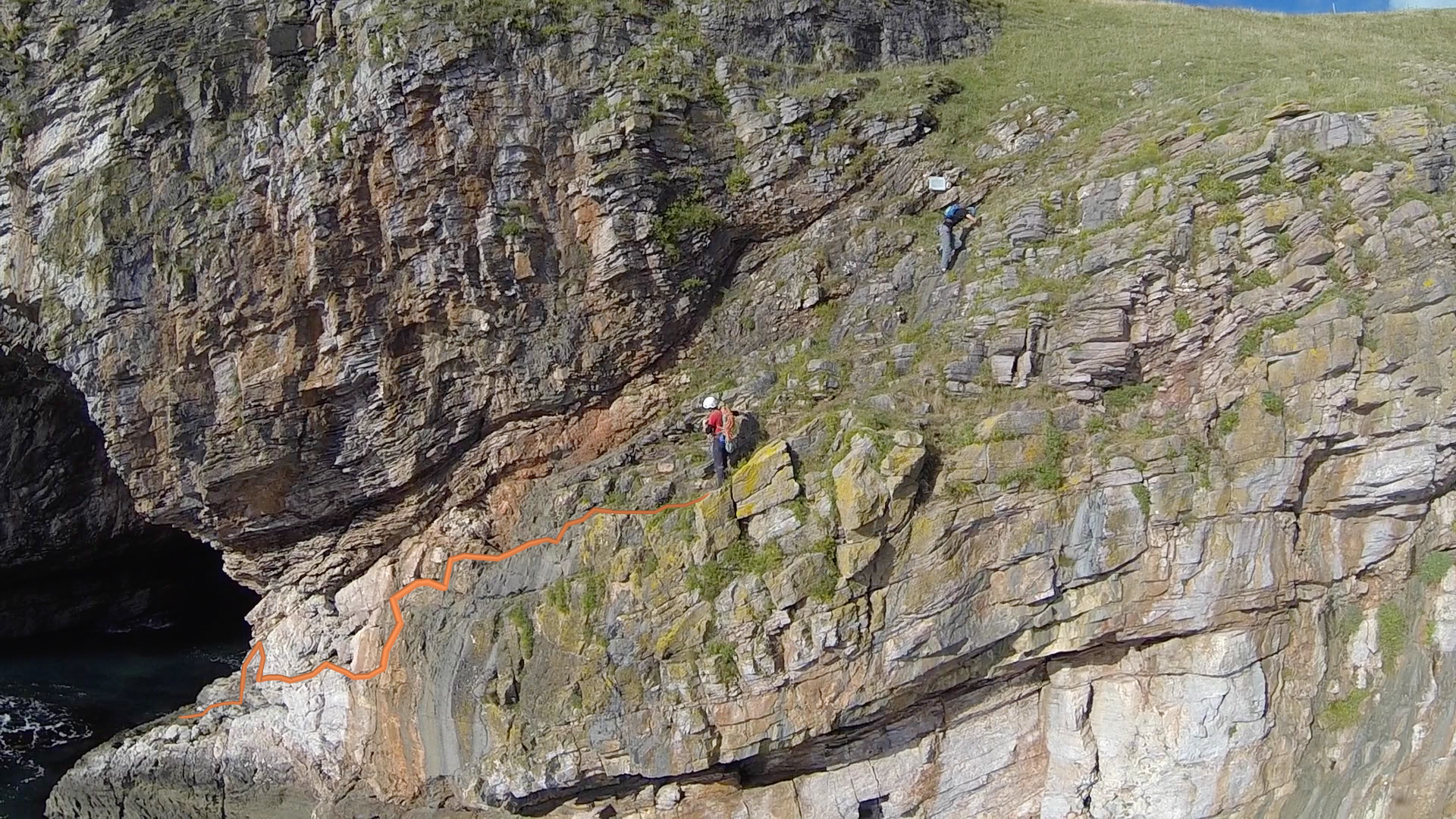 MOONRAKER via GREAT CAVE — CLIMBER'S PATH