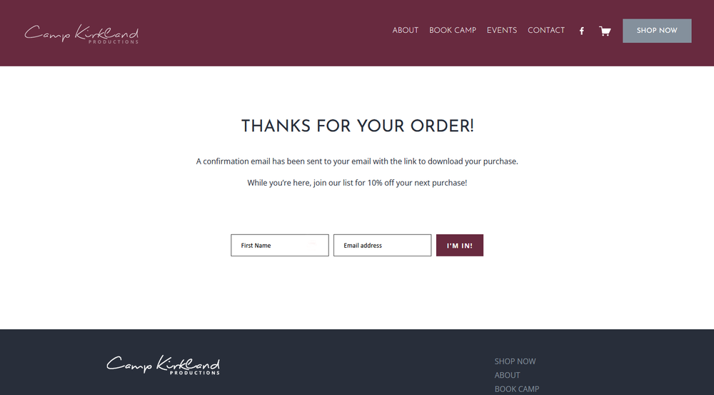 Increase Sales With The Order Confirmation Page — Jessica Miller