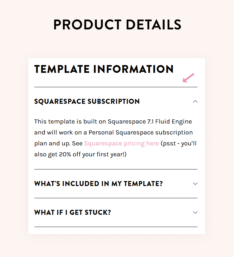3 Ways to Design a Squarespace Accordion Block — Jessica Miller