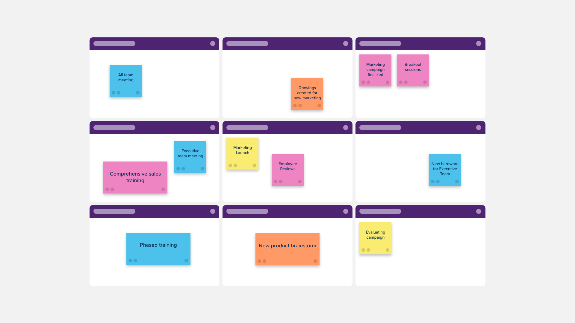 9 Sections | Template — Stormboard